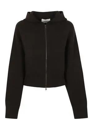 LISA YANG Lilia Hooded Cardigan - Dark Brown