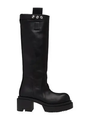 Rick Owens Concordians Pull On Mega Tractor Boots - Black