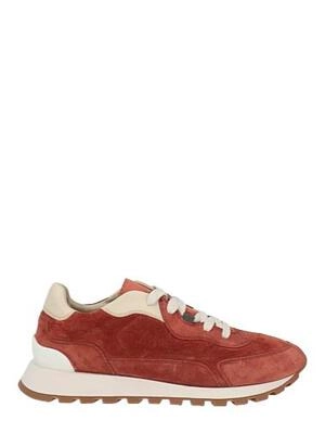 Brunello Cucinelli Suede Low-top Sneakers - Red