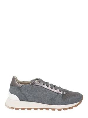 Brunello Cucinelli Solidcolor Lowtop Casual Shoes - Blue