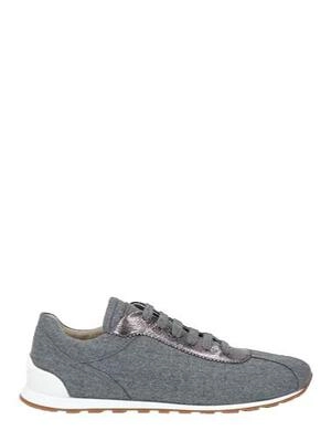 Brunello Cucinelli Roundtoe Lowtop Casual Shoes - Grey