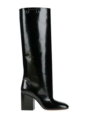 Marni Glossed-leather Square Toe Boots - No