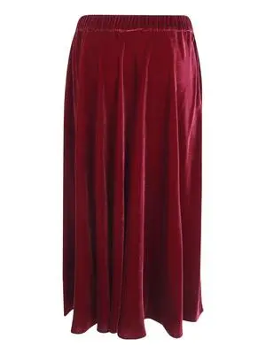 Aspesi Aspesi Long Velvet Skirt Deep Red