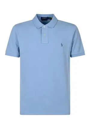Polo Ralph Lauren The Iconic Custom Slim Fit Mesh Polo - Blue