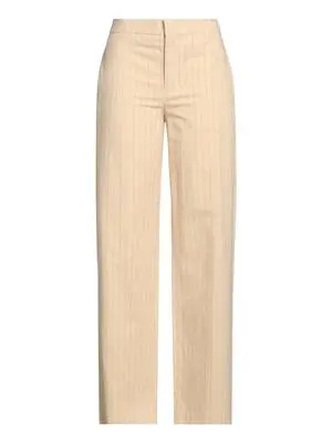 Isabel Marant Étoile High-waisted Striped Wide-leg Pants - Sand-colored