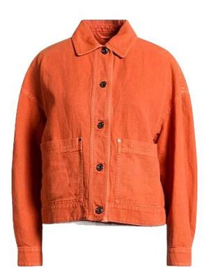 Brunello Cucinelli Solidcolor Longsleeve Cargo Jacket - Orange