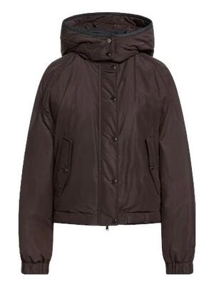 Brunello Cucinelli Hooded Warm Cottonpadded Jacket - Black