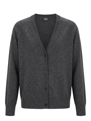 Max Mara Solid Color Cardigans - Grey