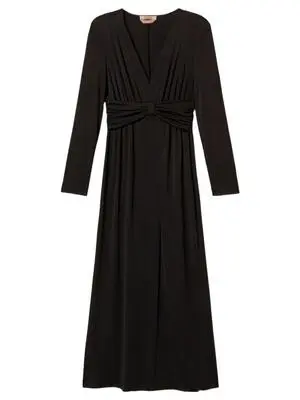 TWINSET Draped Long-sleeve Dress
