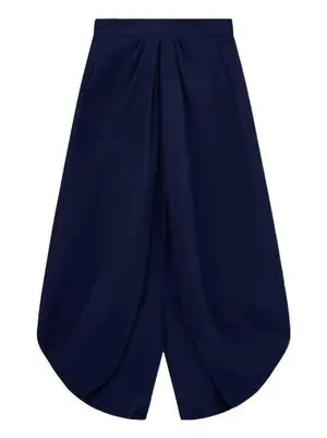 Giorgio Armani Pleated V-hem Skirt - Blue