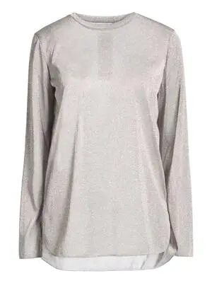 Max Mara Solid Color Tops - Silver
