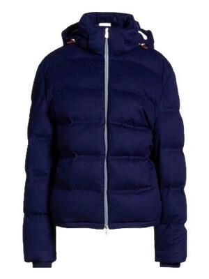 Brunello Cucinelli Solidcolor Hooded Down Jacket - Blue