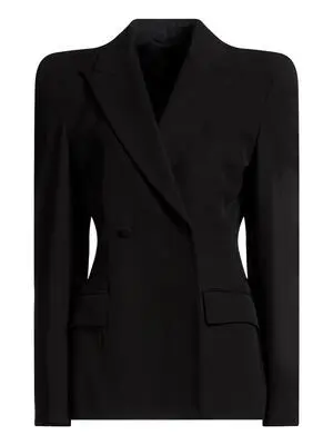 Balenciaga Double-breasted Twill Blazer - Black