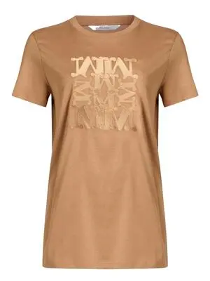 Max Mara Solid Color T-shirts - Nude