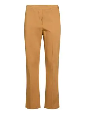 Max Mara Solid Color Casual Trousers - Brown