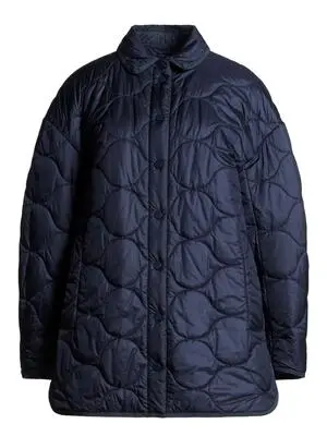 Max Mara Light Quilted Coat - Blue
