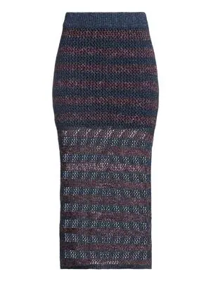 Rag & Bone Midi Knit Skirt - Blue