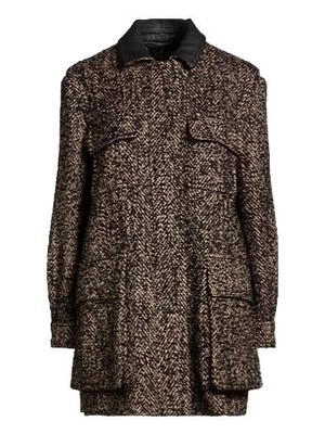 Max Mara Two-color Woolen Coat - Black