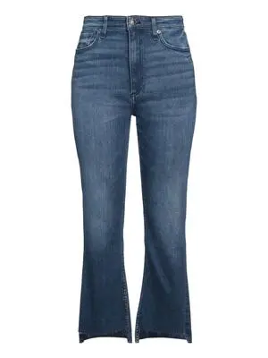Rag & Bone Plain Colour Bootcut Jeans - Blue