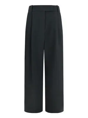 Giorgio Armani High-waist Wide-leg Pants - Black