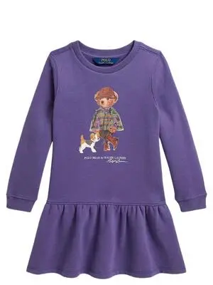 Ralph Lauren Polo Bear Ruffled Dress - Purple