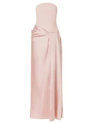 SOLACE Solace Strapless Crepe Gown