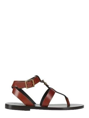 Saint Laurent Minimalist Strappy Sandals - Black