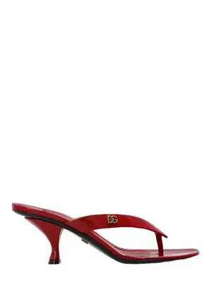 Dolce & Gabbana Logo High-heeled Sandals - Red