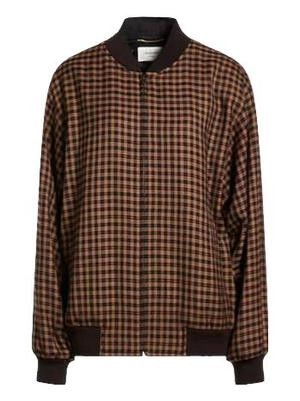 Saint Laurent Plaid Wool Bomber Jacket - No