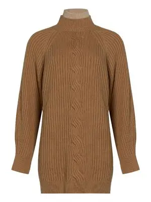 Max Mara Max Mara Turtleneck Knit Sweater Sand-colored