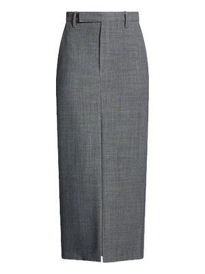 Brunello Cucinelli Fitted Solidcolor Skirt - Grey