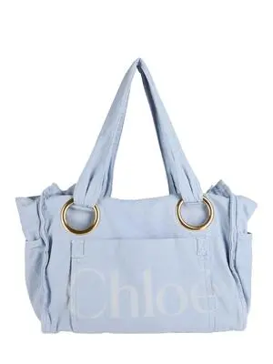 Chloé Large Woven Tote Bag - Blue