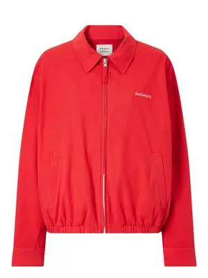 FRAME Cotton-twill Jacket - Red