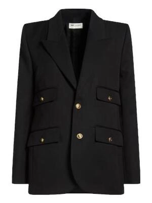 Saint Laurent Minimalist Single-breasted Blazer - Black