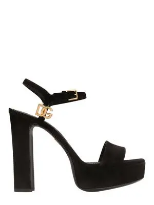 DOLCE & GABBANA Suede  Platform Sandals