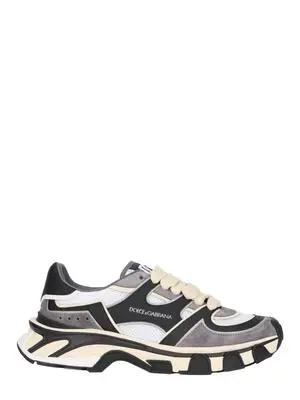 Dolce & Gabbana Dolce Gabbana Country Road Panelled Low-top Sneakers - Grey