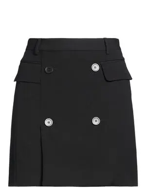 Balenciaga Wrap Midi Skirt - Black