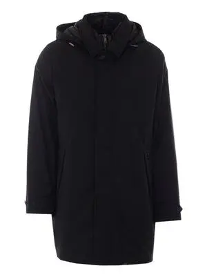 Add Long-sleeved Down Jacket - Black