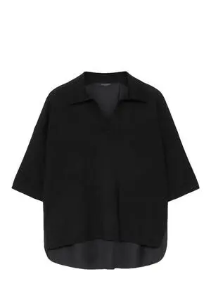ALLSAINTS Bern Wool Polo Shirt - Black