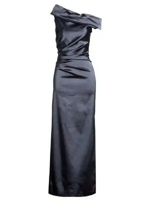 Max Mara Minimalist Fitted Evening Gown - Blue