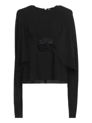 Saint Laurent Solidcolor Longsleeve Tshirt - Black