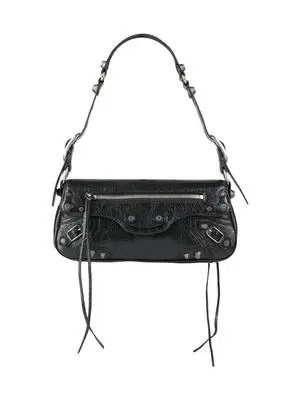 Balenciaga Solidcolor Mediumsize Handbag - Black