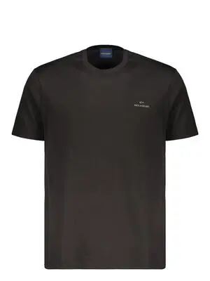 Paul & Shark Logo Crew-neck T-shirt - Black
