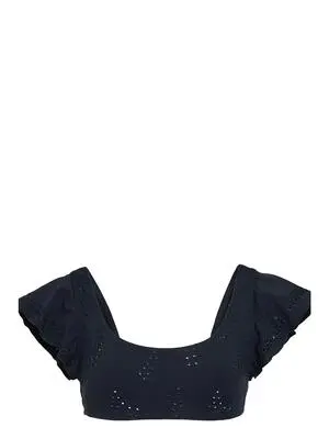 Chloé Solidcolor Cropped Sleeveless Top - Black