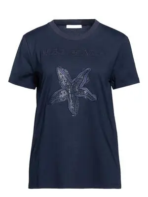 Max Mara Solid-color T-shirt - Blue