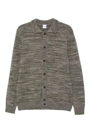 Aspesi Button-front Long-sleeve Knit Top - Gray