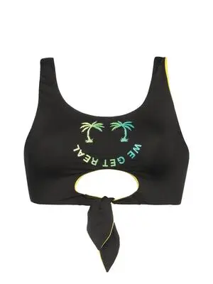 DIESEL® Printed Bikini Top - Black
