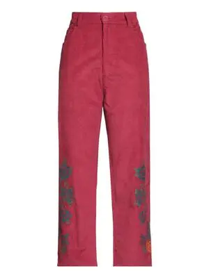 Farm Rio Plain Colour Casual Trousers - Red