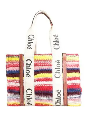 CHLOÉ Chloe Multicolor Knitted Tote Bag