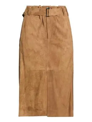 BRUNELLO CUCINELLI Straight-fit Suede Skirt 